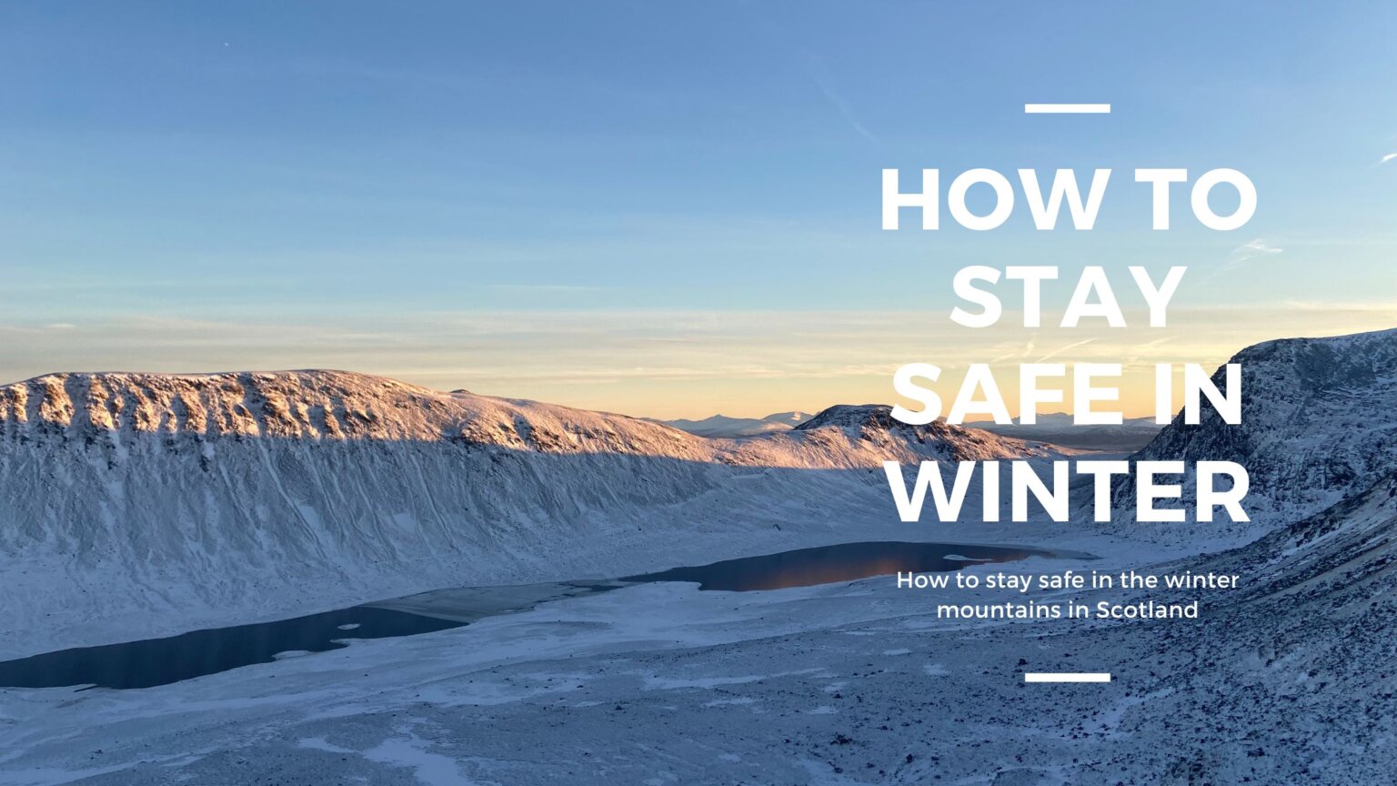 How to stay safe in the Scottish mountains